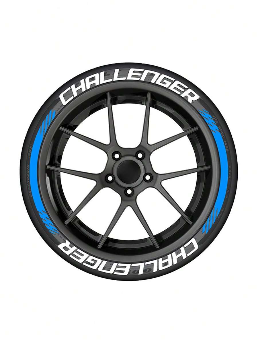 Tire Stickers CHALLENGER Tire Lettering Sticker Tyre Sticker 16 Piece ...
