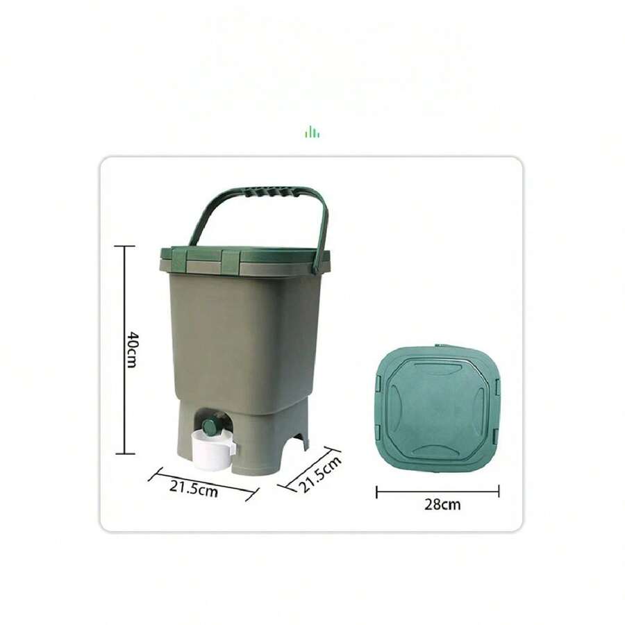 Plastic 20L Kitchen Waste Composter Indoor Household Garbage Sorting ...