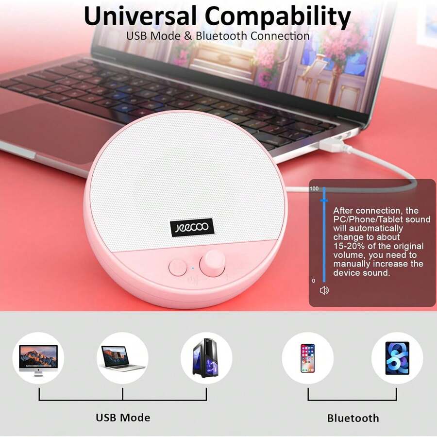 Jeecoo A10 Altavoces de computadora Bluetooth con enchufe USB Plug-N ...