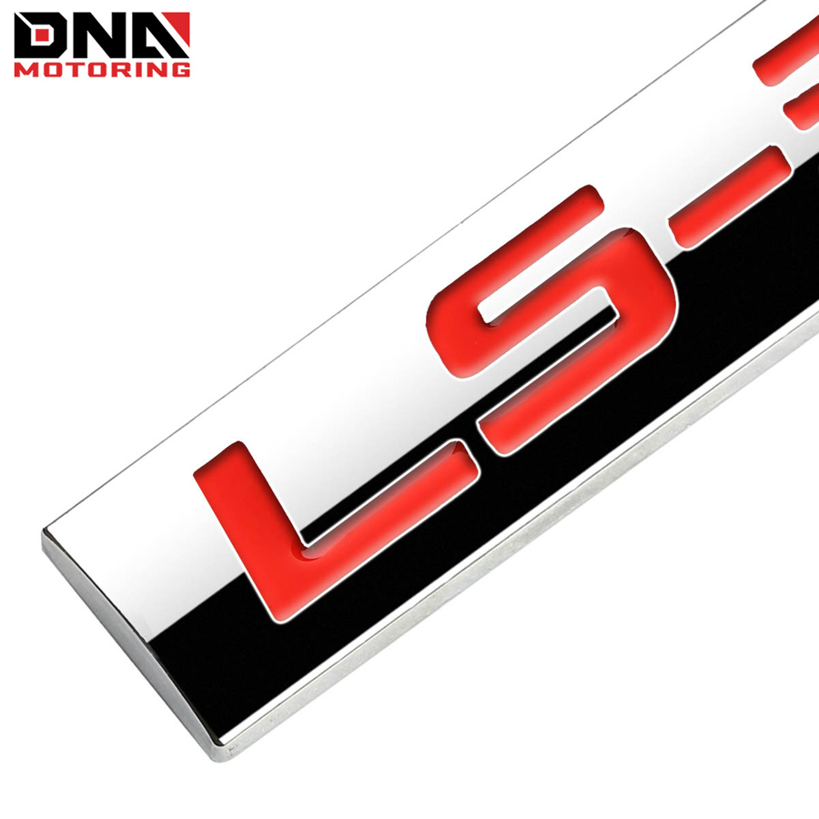 Metal Grill Trunk Emblem Decal Logo Trim Badge Polished Lettering Ls3 ...