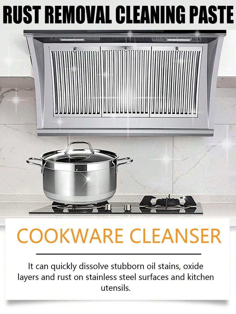 Cookware Cleaning Paste, Stainless Steel Pot Cleaner, Rust & Stain ...