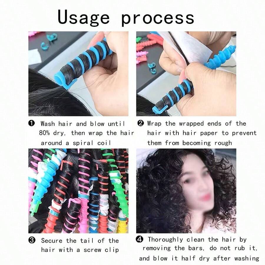 Wool Perm Rods, Universal Spiral Perm Rods, Hair Salon Perm Tools For ...