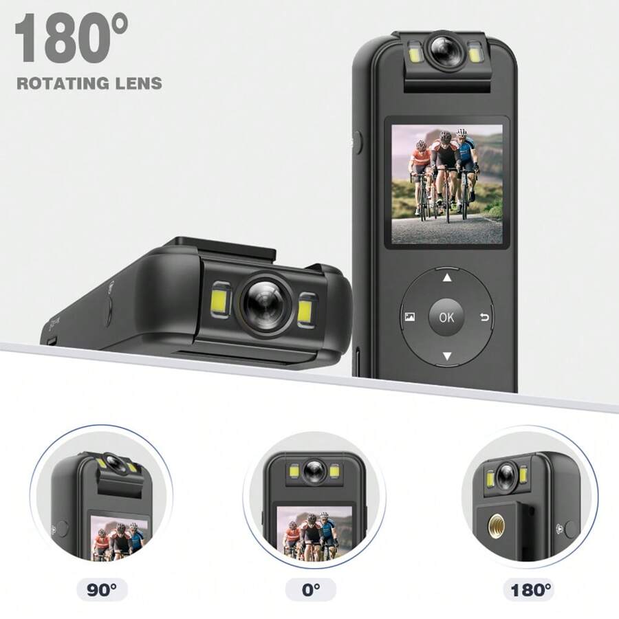 4K Ultra HD Mini WiFi Sports Action Camera With 64GB Memory Card, Clip ...