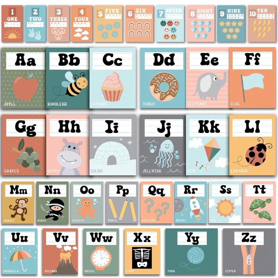 Retro Alphabet For Classroom Wall Line - Alphabet Letters For Classroom ...
