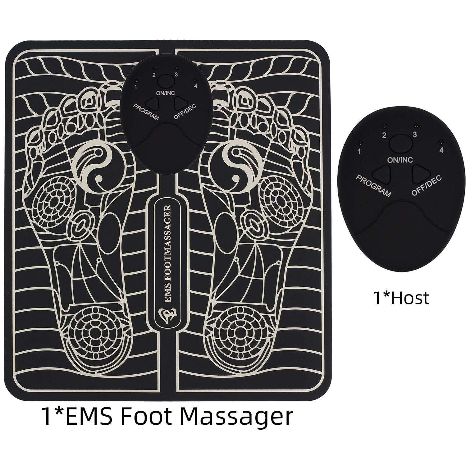 EMS Battery-Operated Foot Massager Mat For Muscle Relaxation And Leg ...