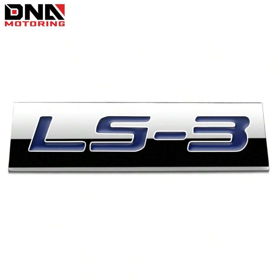 Metal Grill Trunk Emblem Decal Logo Trim Badge Polished Lettering Ls3 ...