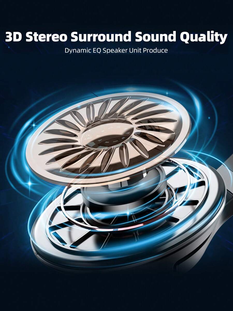 CINPUSEN UG-01 2.4Ghz אוזניות גיימינג אלחוטיות למחשב, PS5, PS4, עם ...