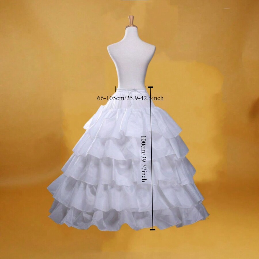 Wedding Petticoat Bridal Hoop Crinoline Prom Underskirt Fancy Skirt ...