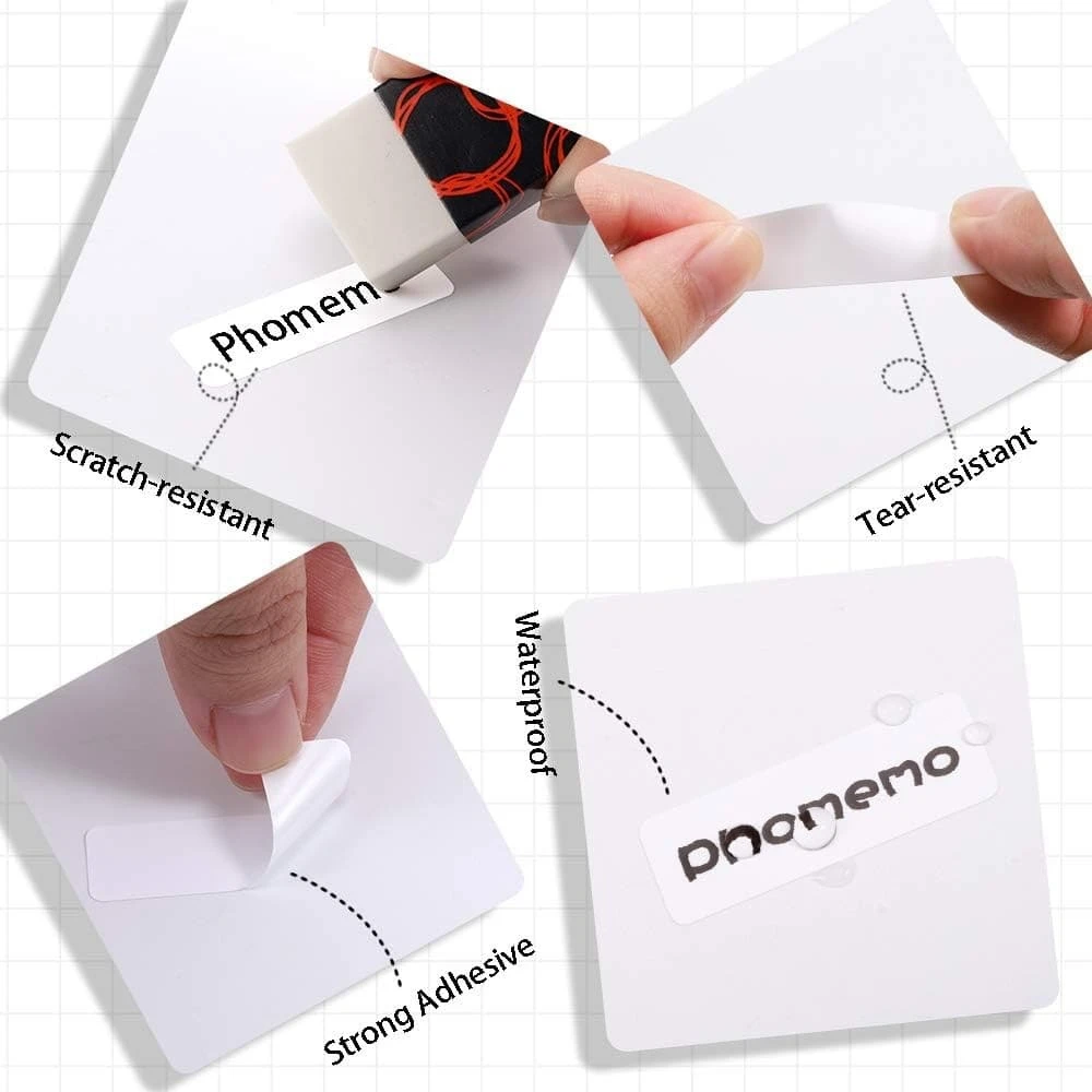 Color Label Paper Stickers, Portable Wireless Mini Printer Self ...