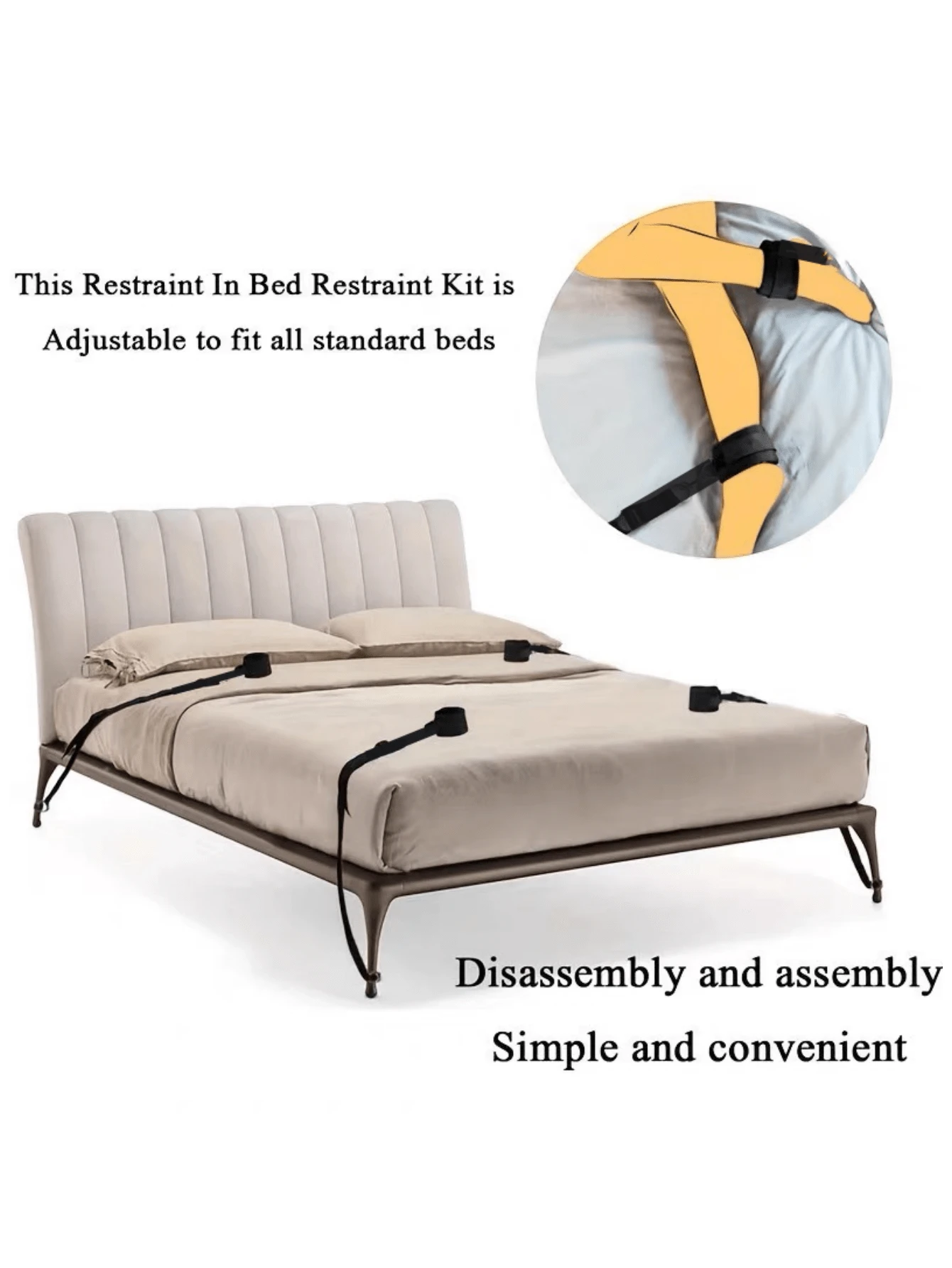 SM Bed Restraints Handcuffs Leg Separation, Couple Sex Toys | SHEIN USA