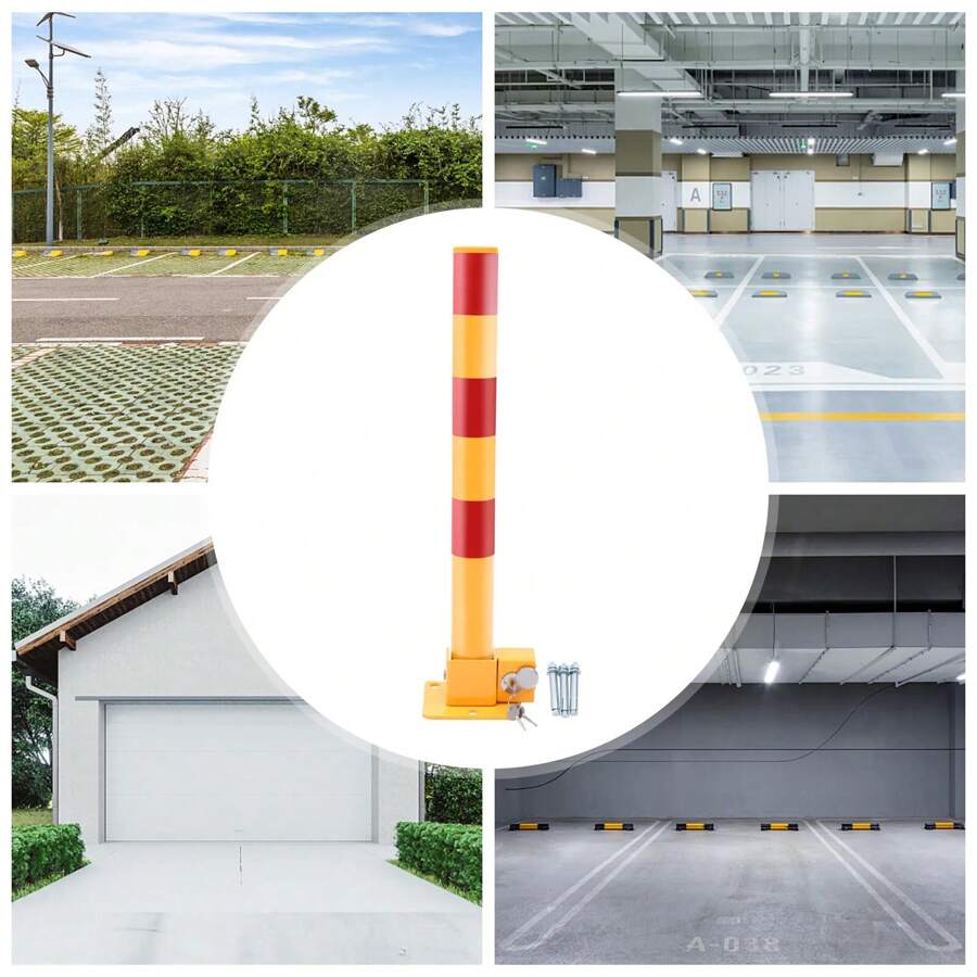 Safety Bollard Q195 Iron Pipe Parking Barrier Security Traffic Post ...