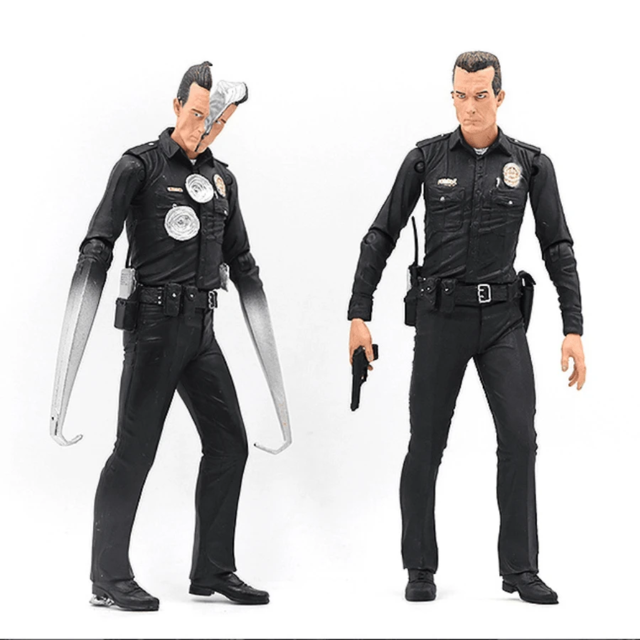 NECA NECA Terminator Series T-1000 Broken Head Version Terminator T-800 ...