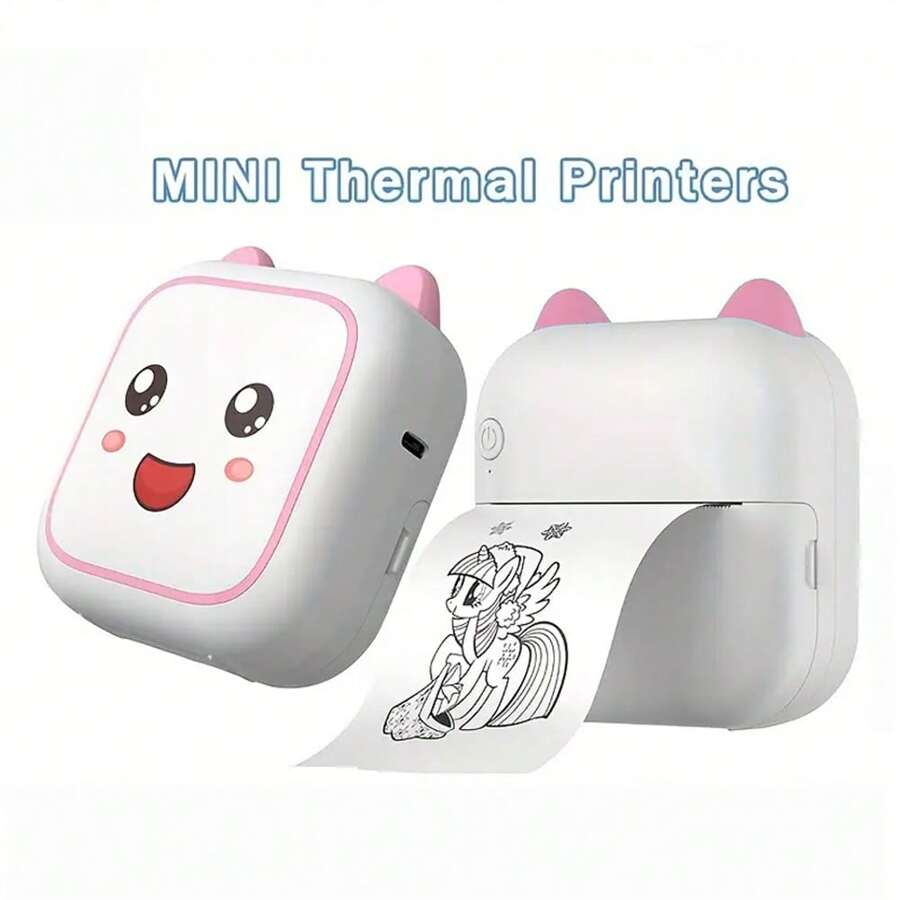 Sticker Printer - Mini Thermal Printer, Portable Inkless Sticker Maker ...