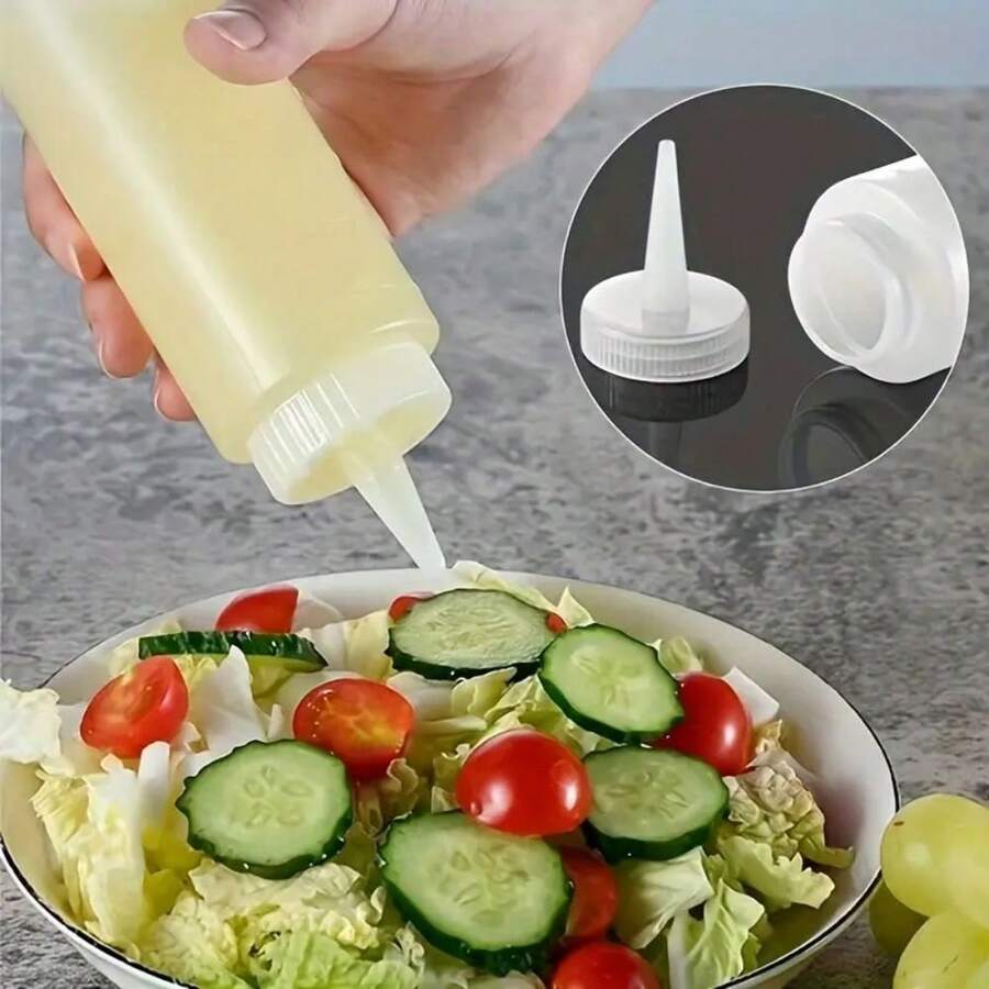 BPS-Free Plastic Condiment Squeeze Bottles For Kitchen Sauces And ...