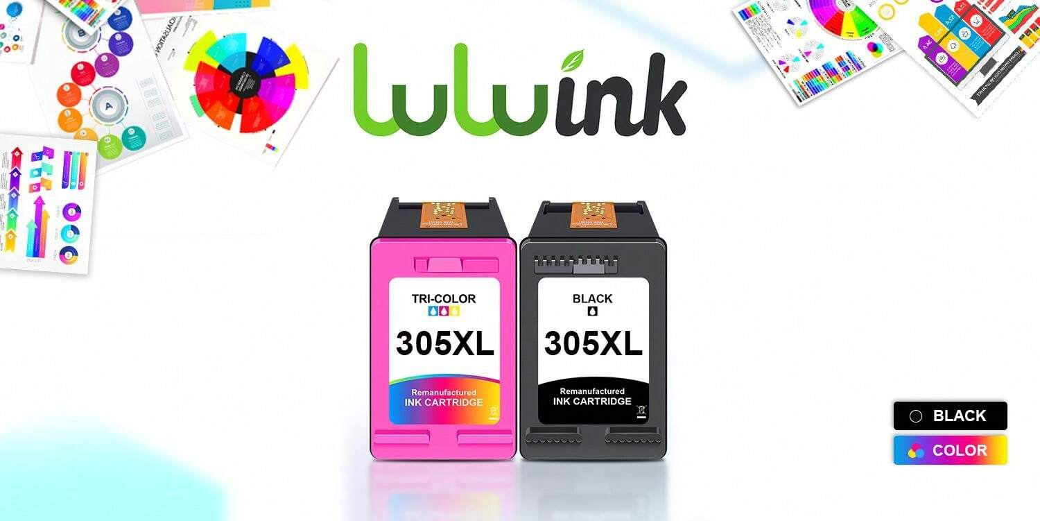 Lulu Ink หมึก Lulu 305XL ตลับหมึกใช้แทนได้กับ 305XL ใช้ร่วมกับเครื่อง ...