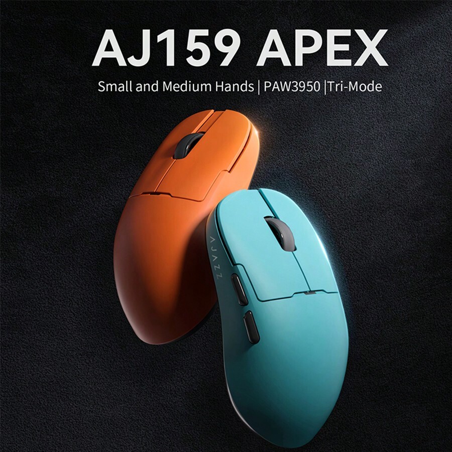 AJAZZ AJ159 APEX Gaming Mouse PAW3950 High Sensitivity Wireless Tri-Mode Lightweight With ...