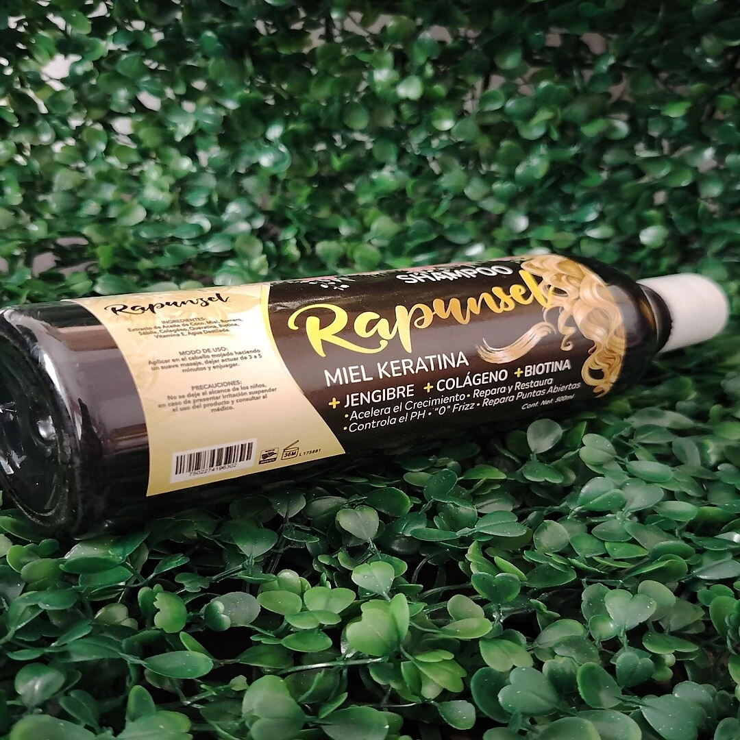 Shampoo Rapunsel de Miel Keratina con Extractos Biotina y Colágeno ...