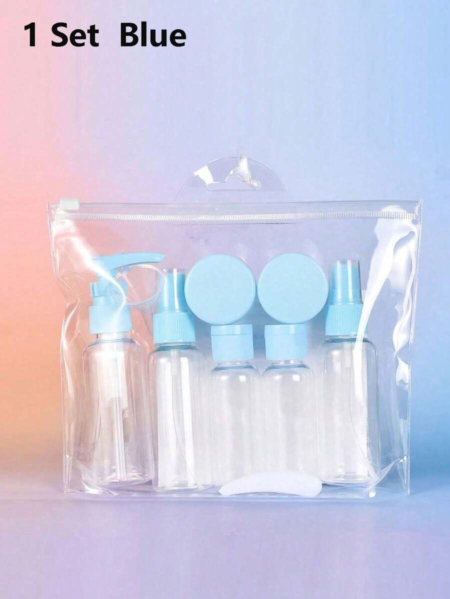 1 set Botellas de viaje Contenedores de tamaño de viaje Accesorios de artículos de tocador ...