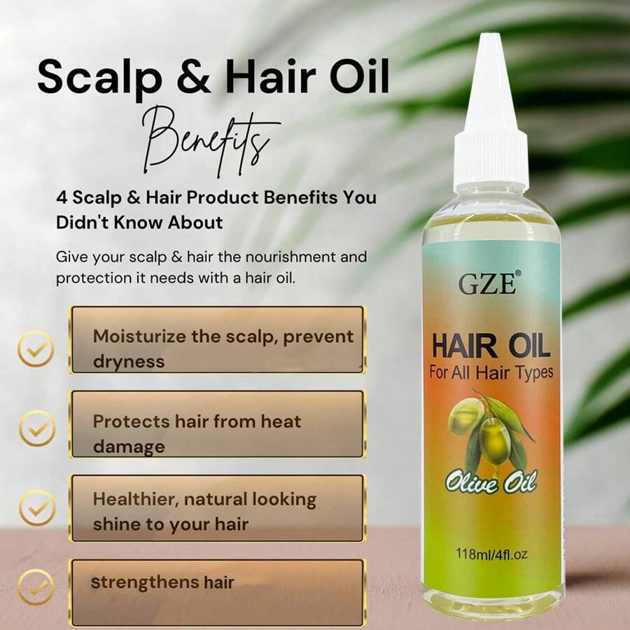GZE Olive Oil For Hair - Stimulate Hair Strengthens, Improve Hair ...