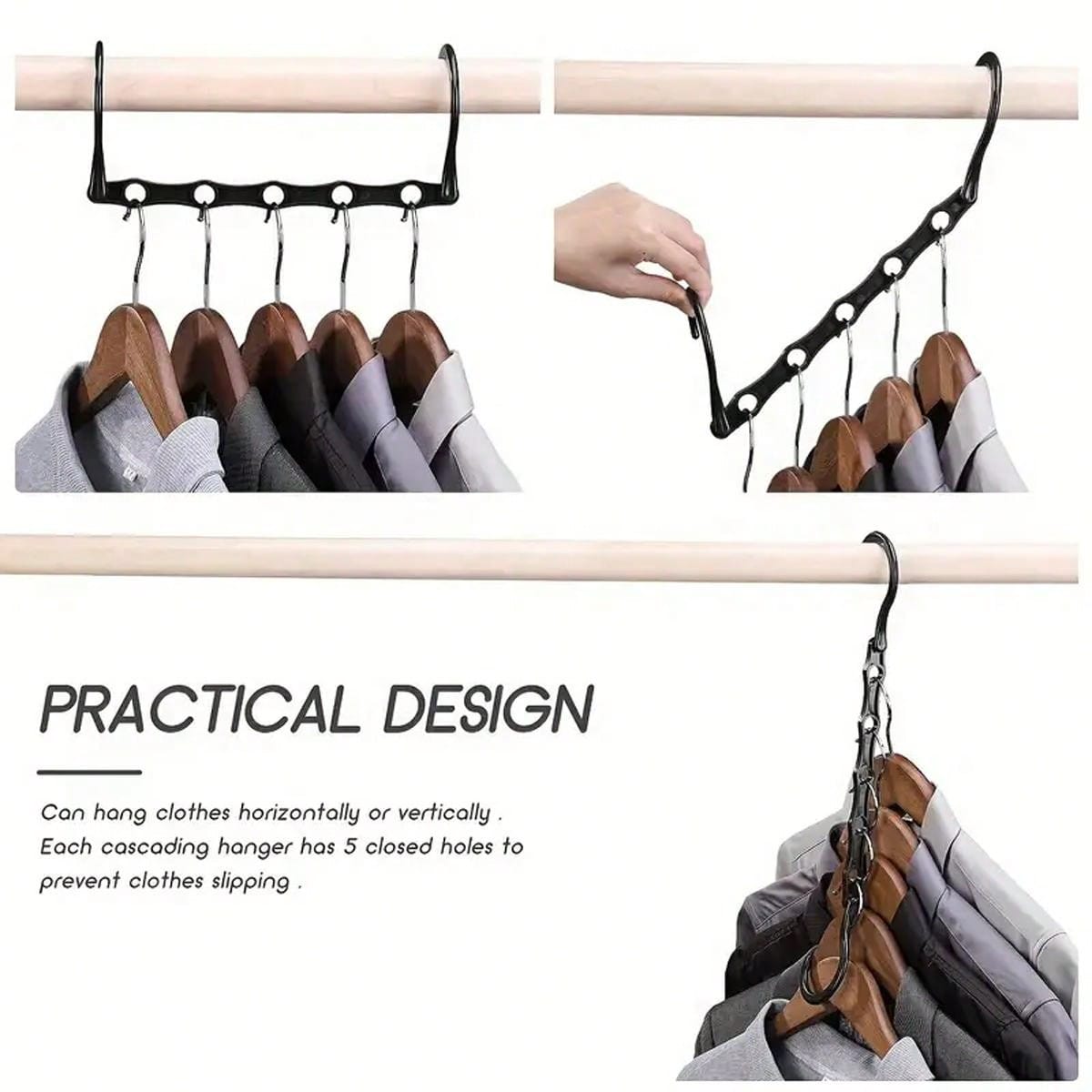 10pcs Space-Saving Magic Hangers - Organizers For Thick Garments ...