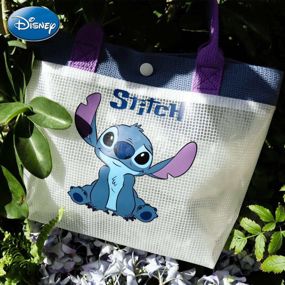Disney 1pc Disney Officially Licensed Stitch Transparent Woven Shopping ...