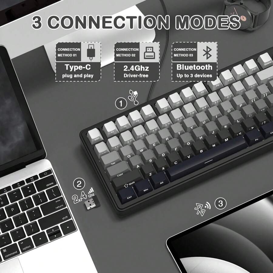 ATTACK SHARK X85 Hot Swap Mechanical Keyboard,75% TKL RGB Gaming ...