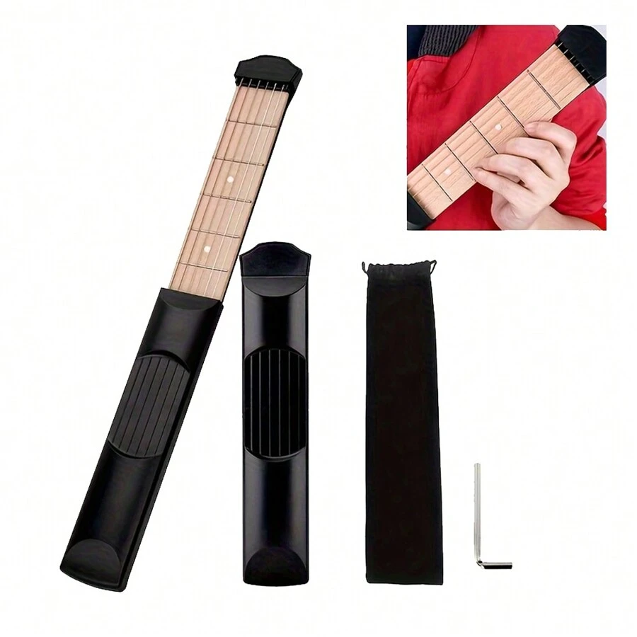 Pocket Guitar 6 Strings Finger Exercise, Guitar Finger Practice ...