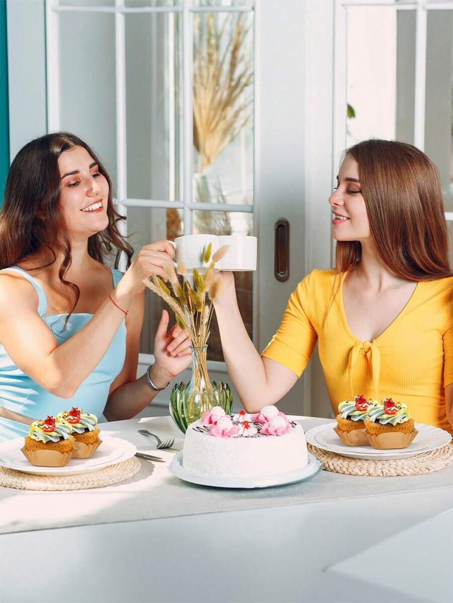 100Pcs Square Mini Cupcake Liners Mini Air Fryer Paper Muffin Cupcakes ...