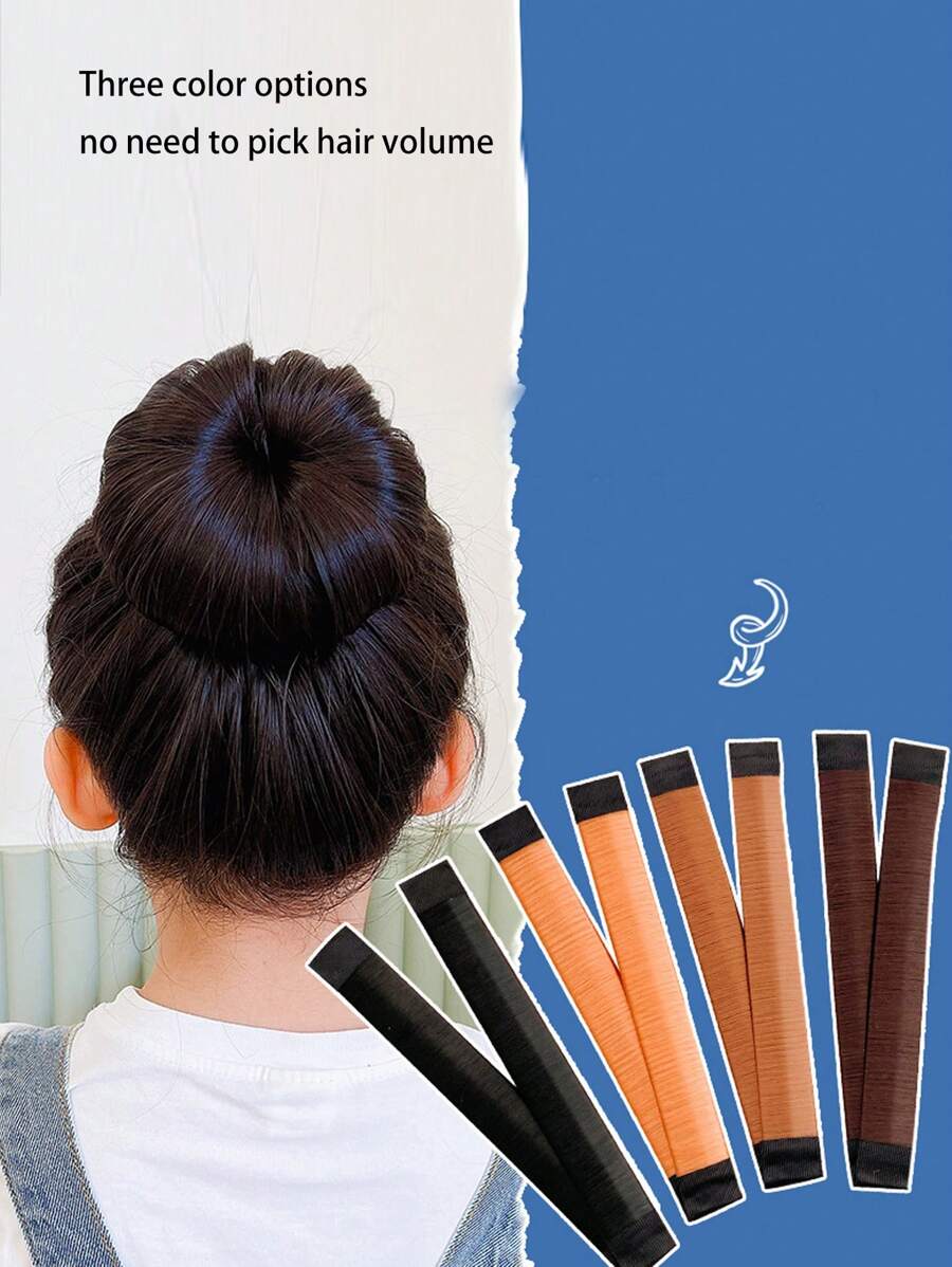 Girls Bun Maker DIY Girls French Bun Snap Curl Bun Tool Twist Donut Bun ...