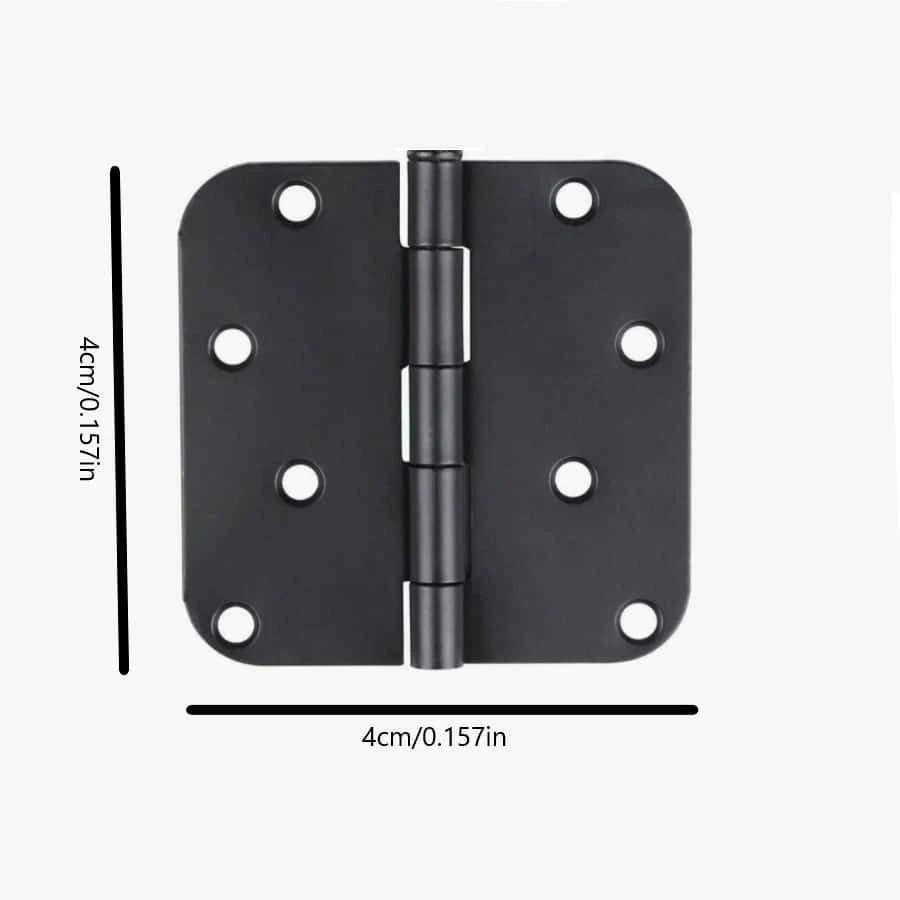 1pc American Style Stainless Steel Flat Open Corner Hinge, Matte Black ...