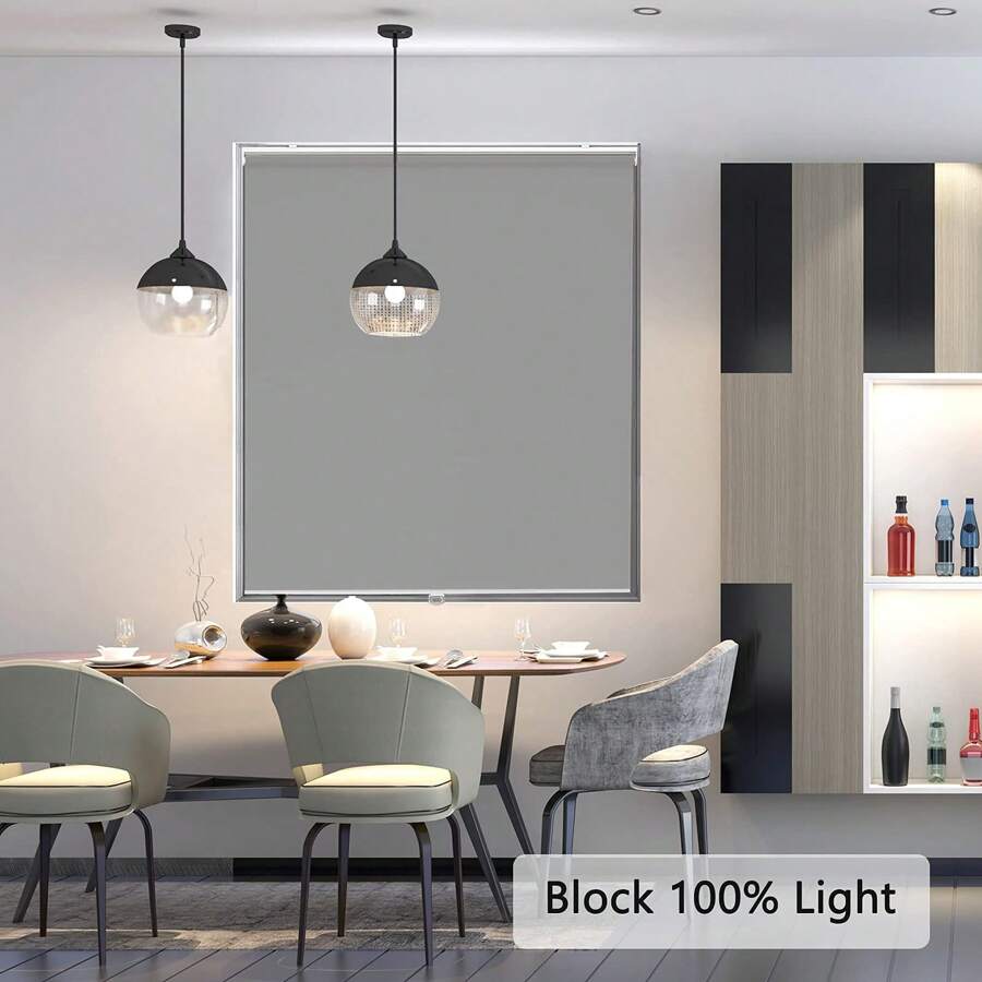 AOSKY Roller Window Shades Blackout Blinds For Windows Cordless Bedroom ...