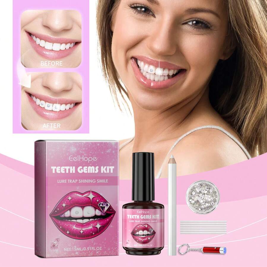 Tooth Gem DIY Kit - Fashionable, Sparkling Tooth Decorations For Dental ...