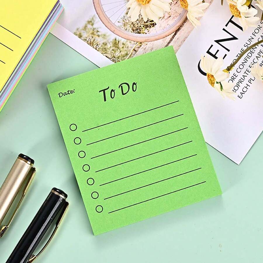 1pc Creative Multicolor Sticky Notes, To Do List Memo, Self-Adhesive ...