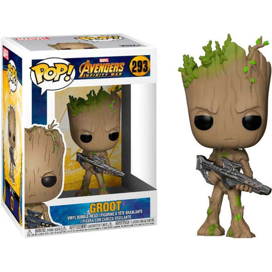| MARVEL AVENGERS INFINITY WAR TEEN GROOT COM GUN POP FIGURE - Funko ...