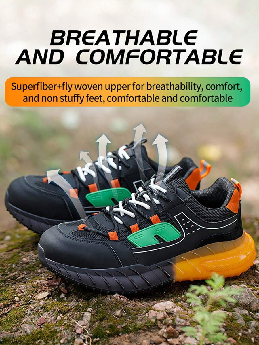 Steel Toe Sneakers For Men Indestructible Work Shoes Lightweight ...