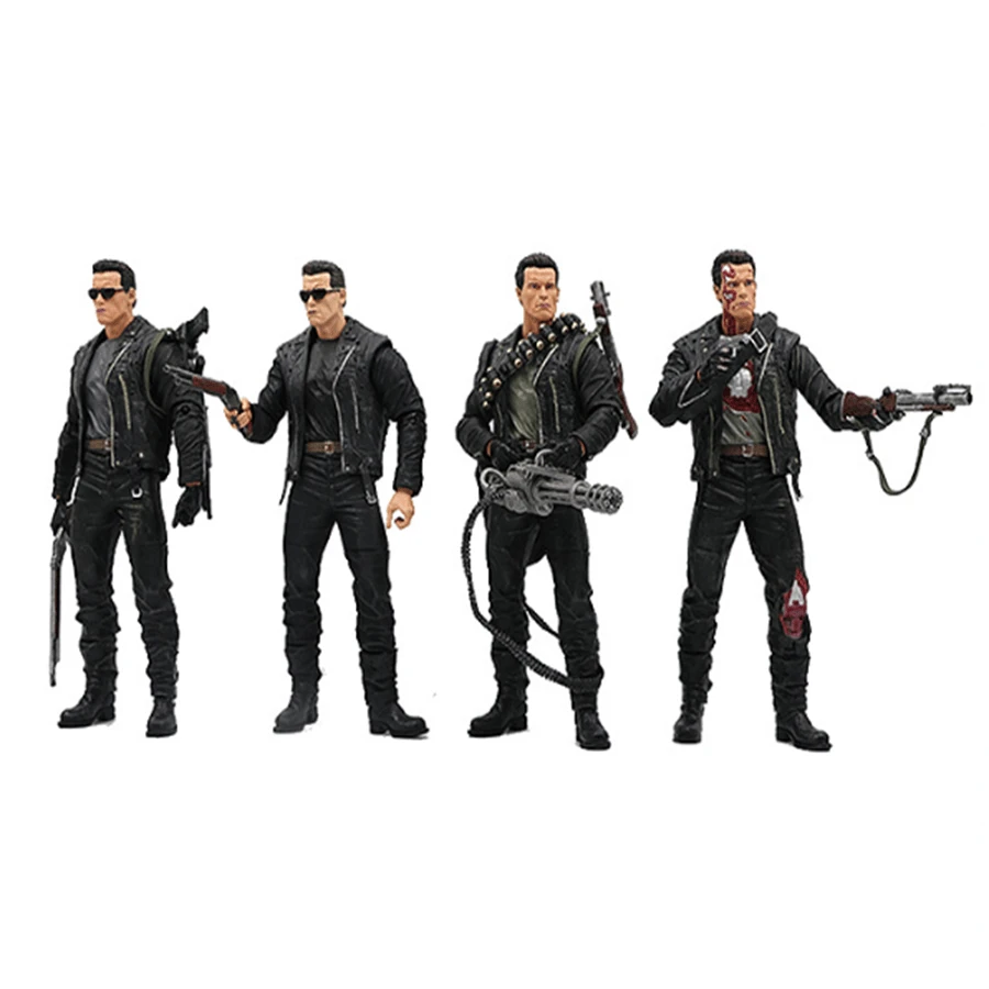 NECA NECA Terminator Series T-1000 Broken Head Version Terminator T-800 ...