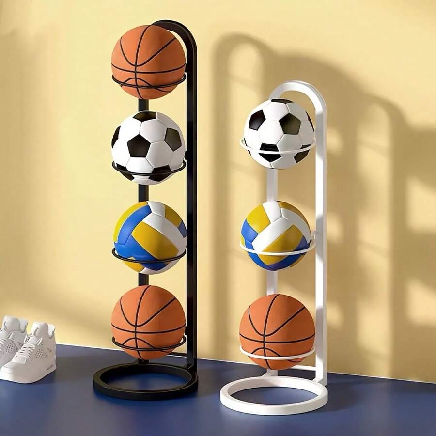 1pc Rounded Bottom Sports Storage Rack, Basketball Ball Stand, Folding ...
