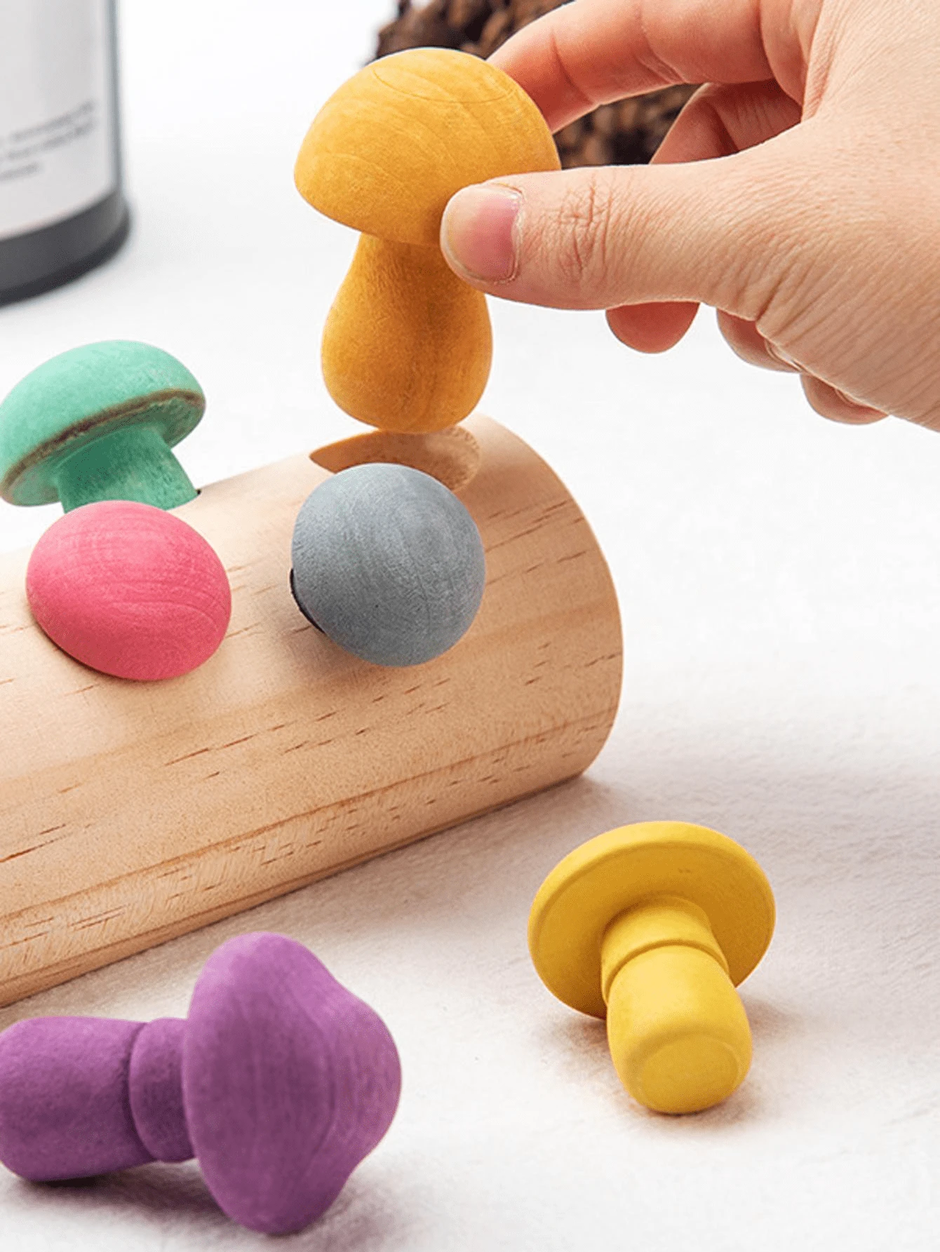 Wooden Mushroom Glade Toddler Montessori Toys For 3 Year Old + Kids ...