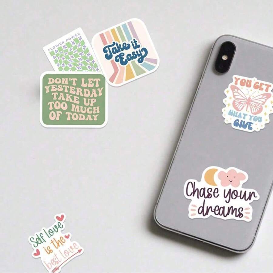 100pcs Pastel Room Decor Pastel Stickers Preppy Stickers Cute Stickers