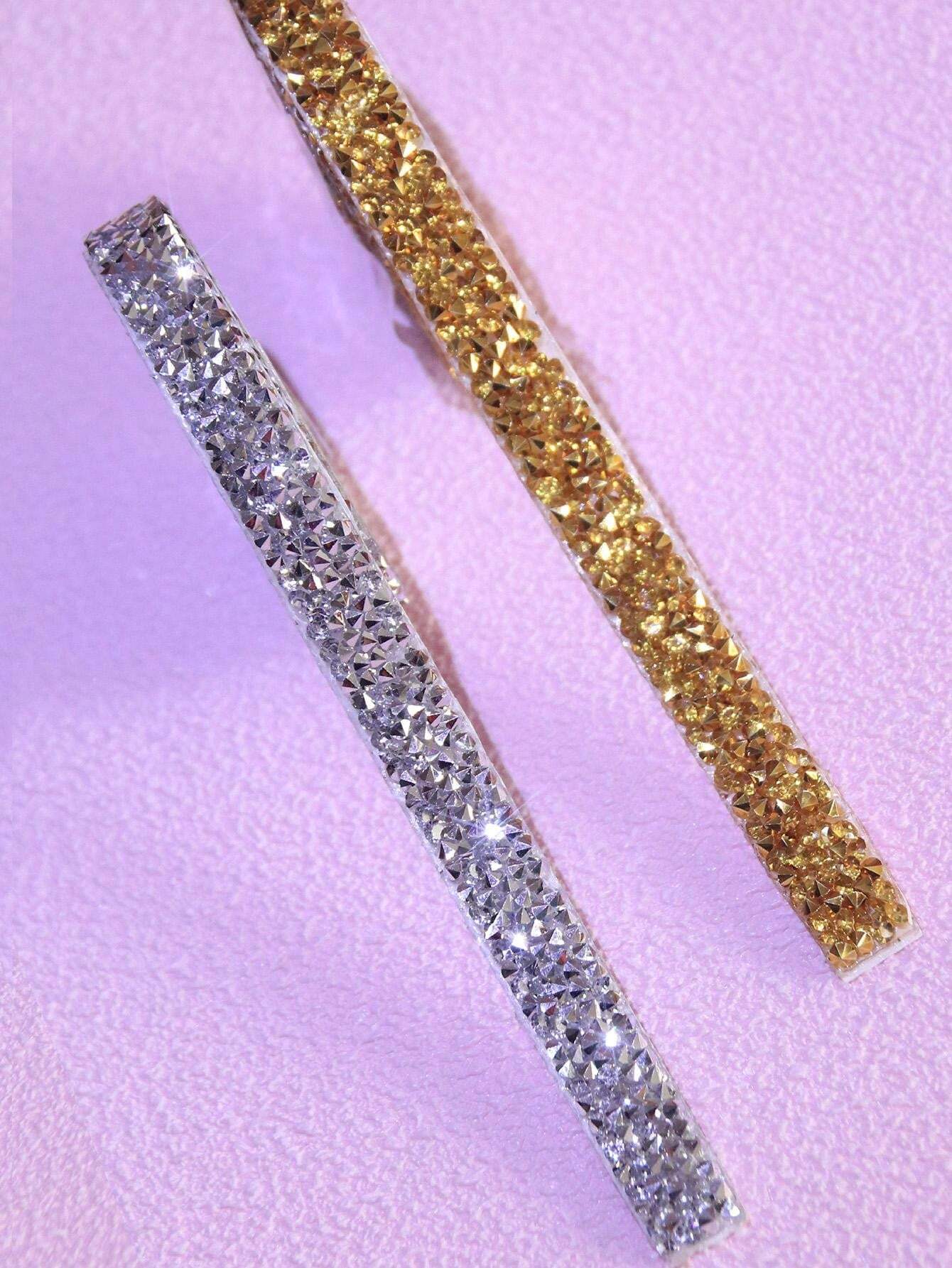 Crystal Rhinestone Stickers Ribbon 1 Yards Diamond Rhinestone Ribbon ...