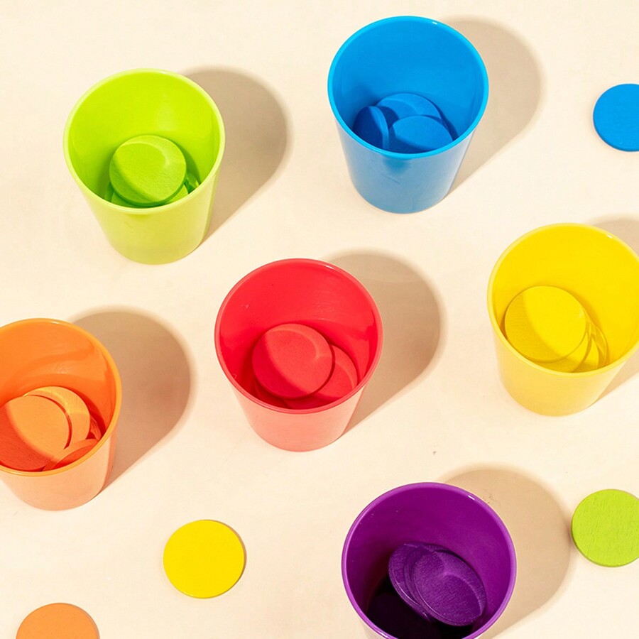 Montessori Wooden Counting & Sorting Game Toy - Early Learning Toys For ...