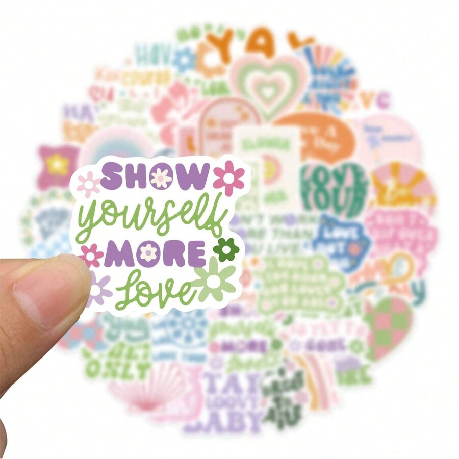100PCS Pastel Room Decor Pastel Stickers Preppy Stickers Cute Stickers ...