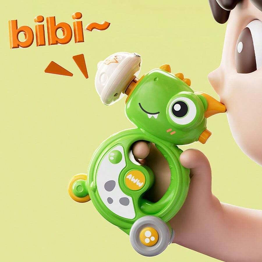 New Dinosaur Whistle Flying Saucer Light Up Spinner Toy, Baby ...