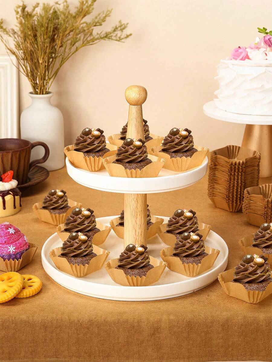 100Pcs Square Mini Cupcake Liners Mini Air Fryer Paper Muffin Cupcakes ...