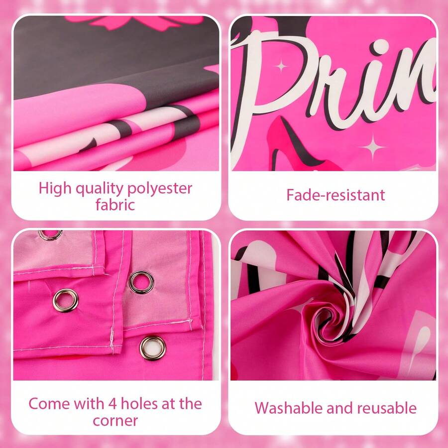 Pink Backdrops For Women Birthday Pink Photo Booth Props Hot Pink ...