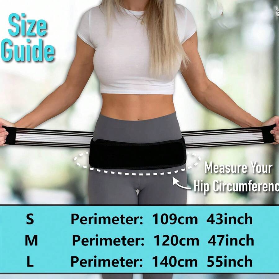 Sacroiliac SI Joint Hip Belt - Lower Back Support Brace For Women ...
