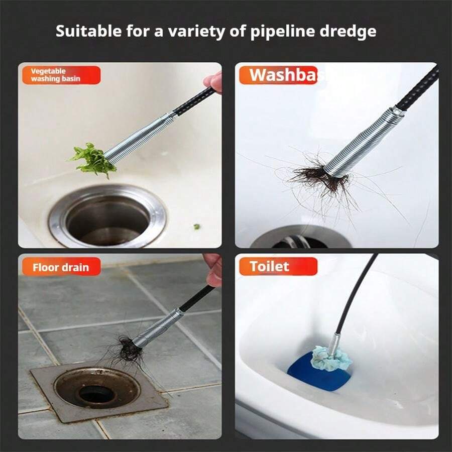 Drain Clog Remover, Drain Snake Claw Tool, Handheld Toilet Plumber For ...