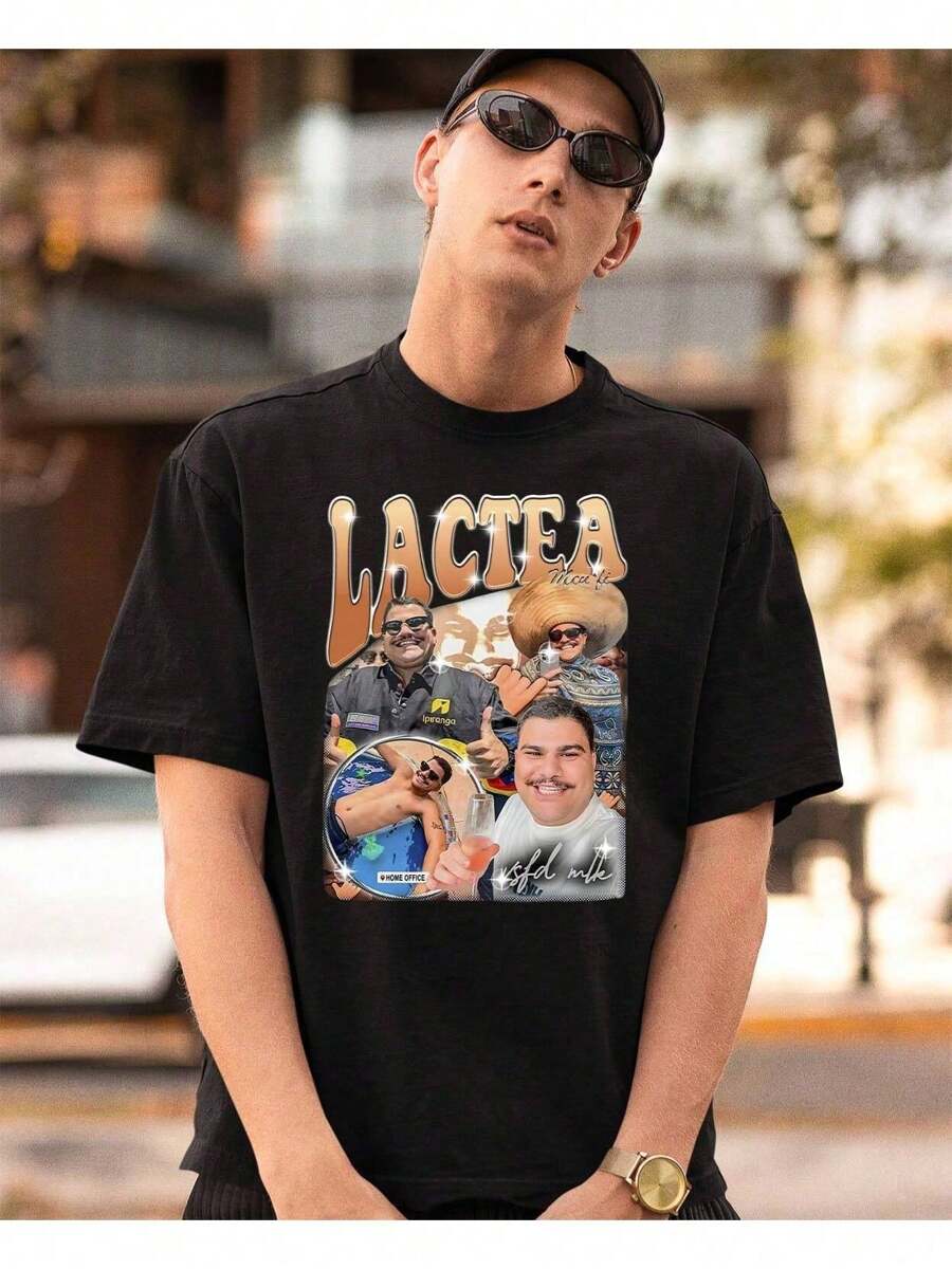 Camiseta Lactea Stenio Unissex Meme Zoeira Meus Fi Tamojunto | SHEIN Brasil