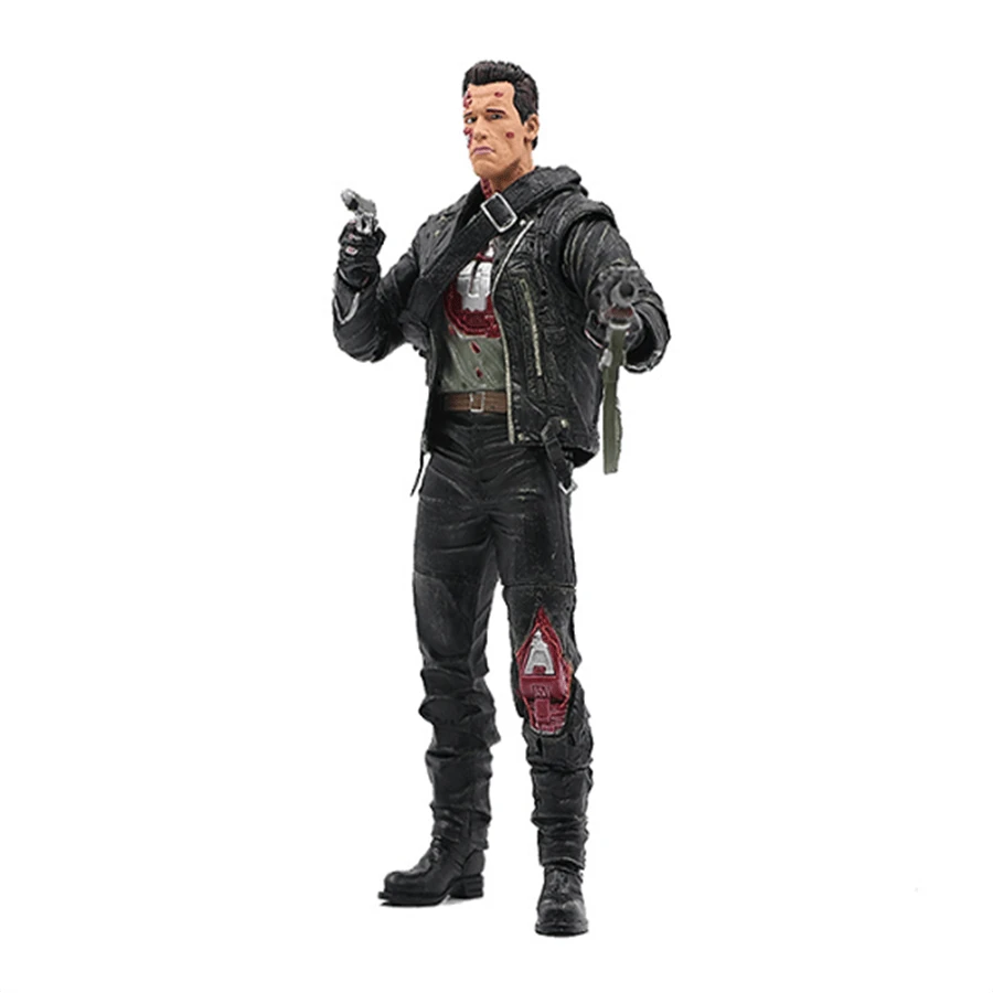 NECA NECA Terminator Series T-1000 Broken Head Version Terminator T-800 ...