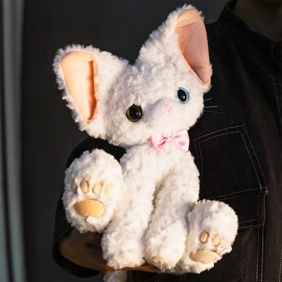 Super Cute German Curly Cat Doll The Same Black Cat Doll Online Red ...